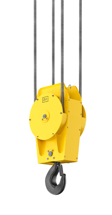 High Performance bottom blocks with motorised rotatable hook – KoRo RIW ...